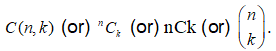 n Choose k Formula-Use, Questions & Solved Examples