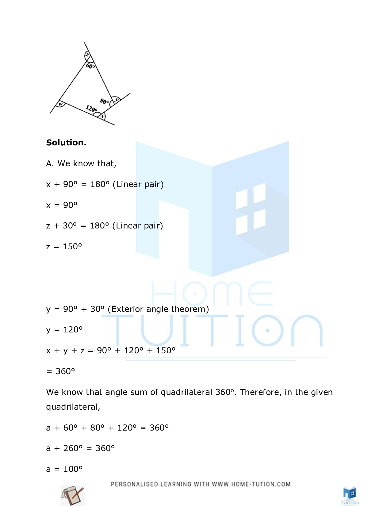 NCERT Solutions For Class 8 Maths Chapter 3 Understanding Quadrilaterals