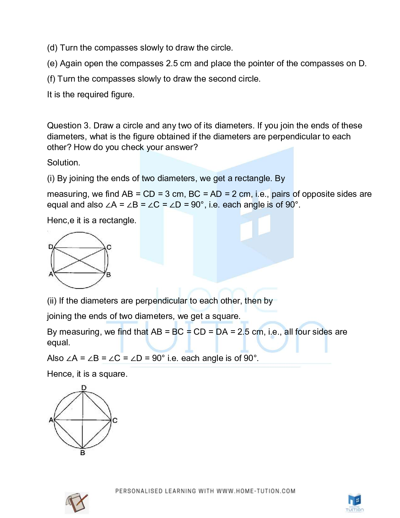 NCERT Solutions For Class 6 Maths Chapter 14 Practical Geometry