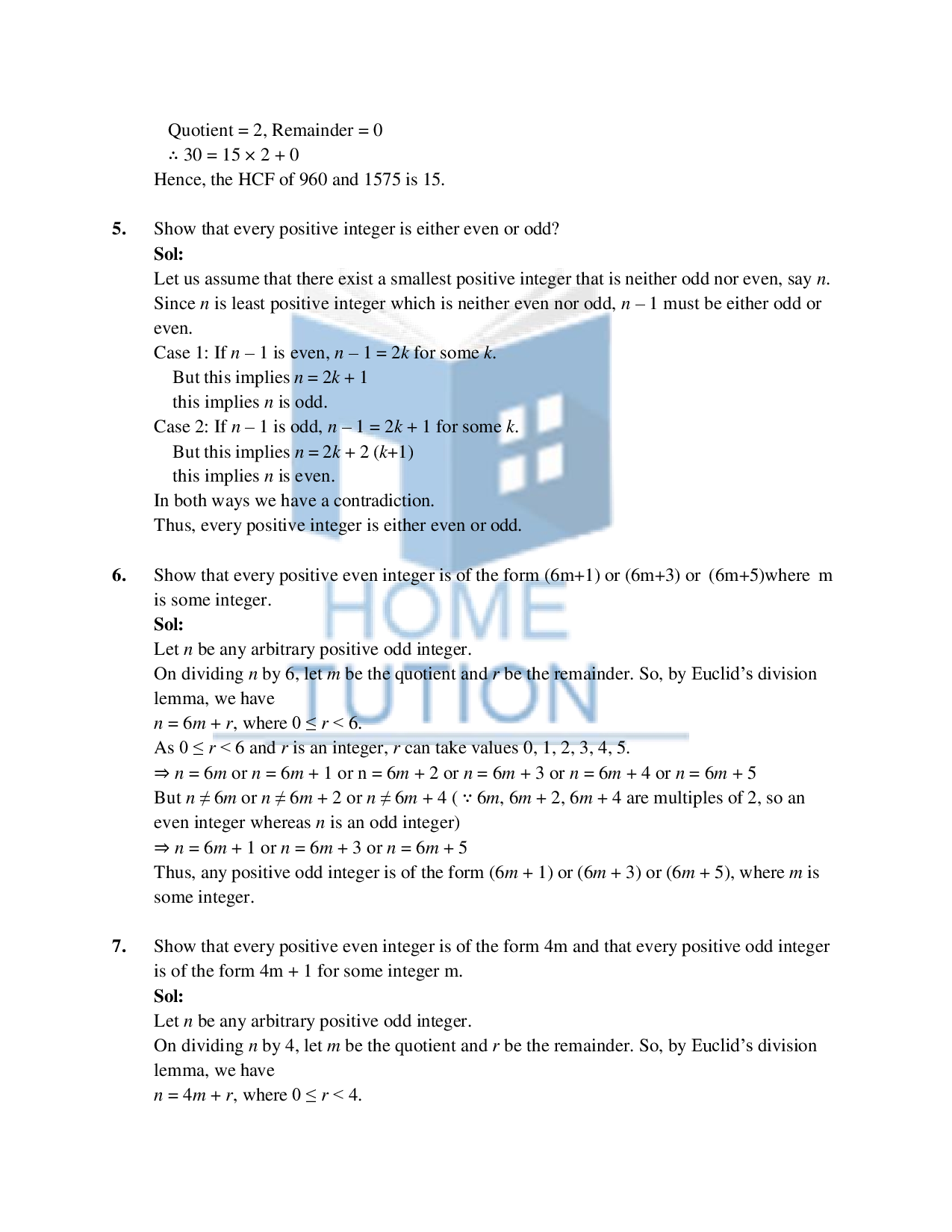 RS Aggarwal Solutions For Class 10 Maths Chapter 1 - Real Numbers