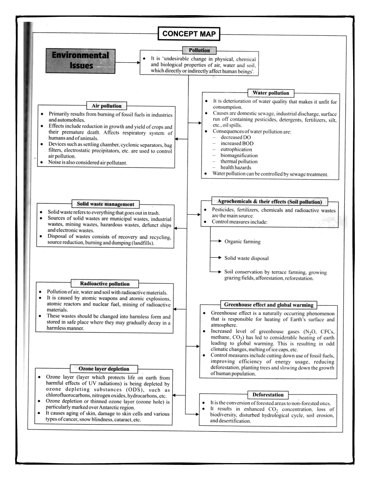 Ecology and Environment Mind Map - Download PDF