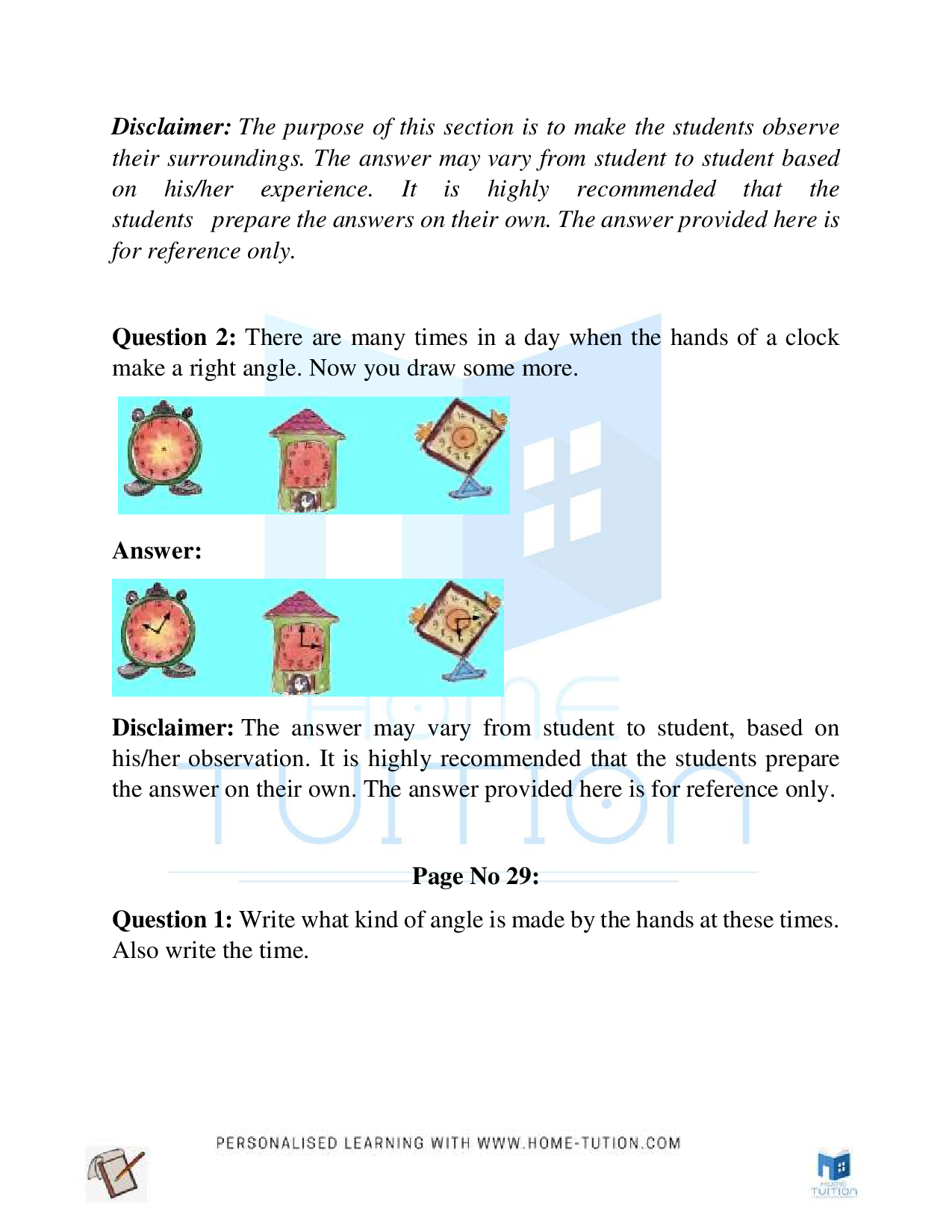 NCERT Solutions For Class 5 Maths Chapter 2 Shapes And Angles