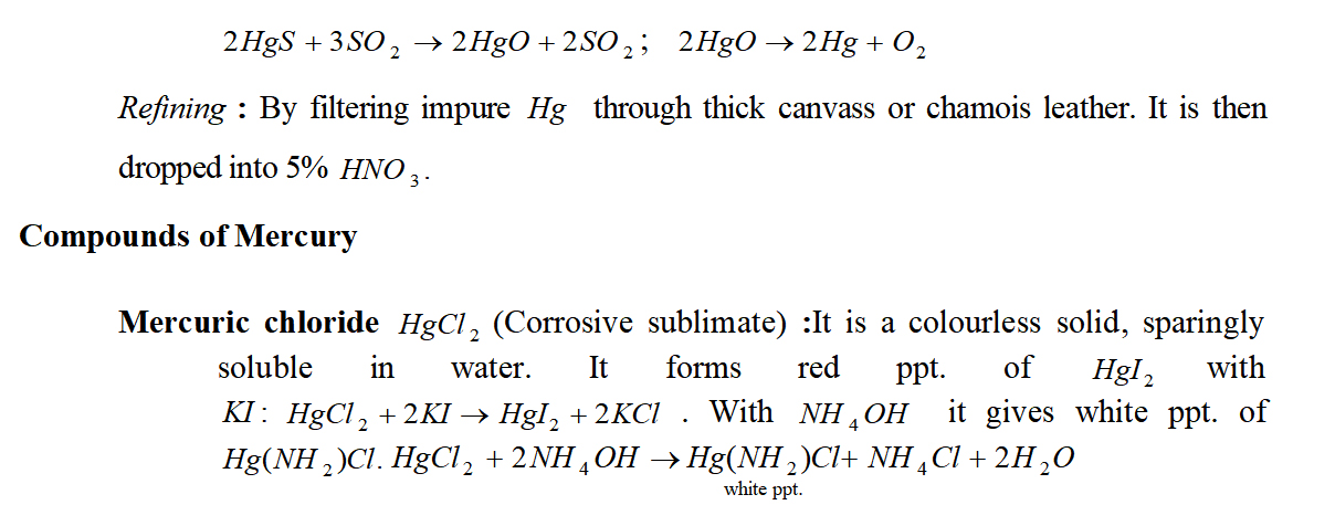 Mercury- Chemical, Physical Properties, Reaction, Use & Details About ...